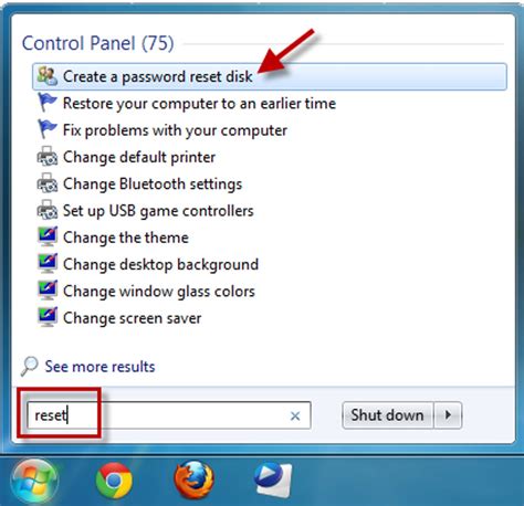 how to create a windows 7 password reset disk cnet