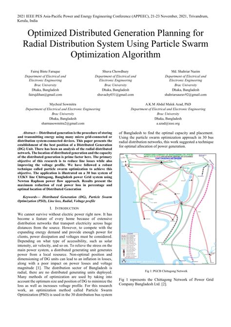 pdf optimized distributed generation planning for radial distribution
