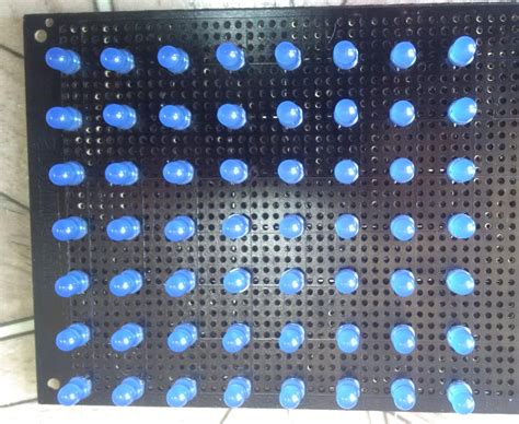 Diy Led Matrix 8 Steps Instructables