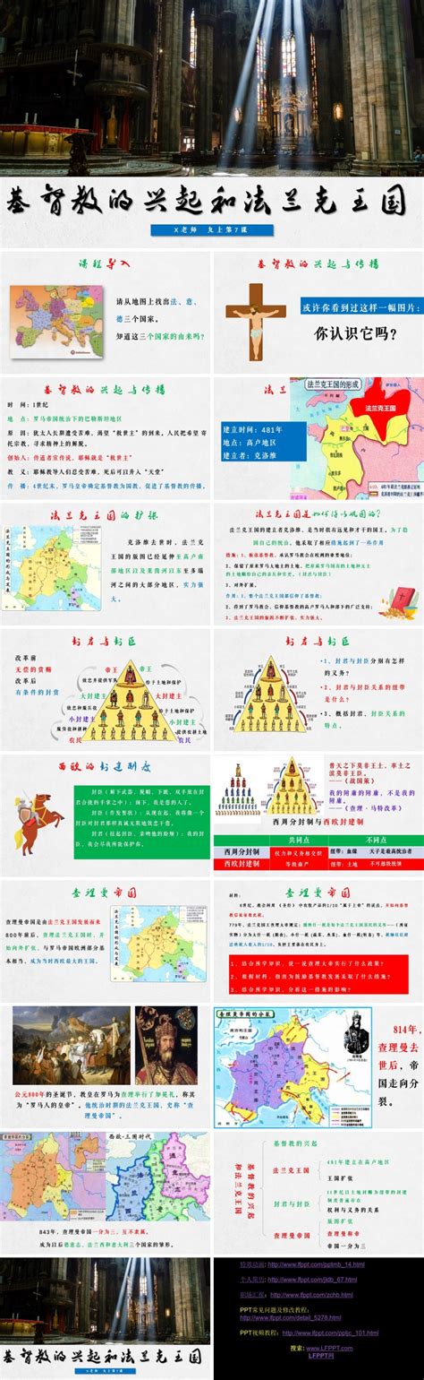 九年级历史基督教的兴起和法兰克王国ppt课件 麦克ppt网
