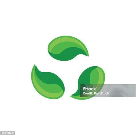 녹색 잎 벡터 재활용 기호입니다 에코 아이콘 흰색 배경에 격리된 스톡 벡터 그림입니다 0명에 대한 스톡 벡터 아트 및 기타 이미지 0명 깨끗한 디자인 Istock