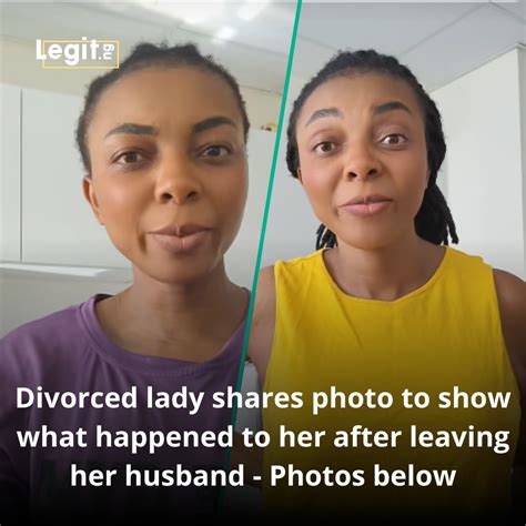 Legitng A Divorced Lady Posted Two Photos Showing Facebook