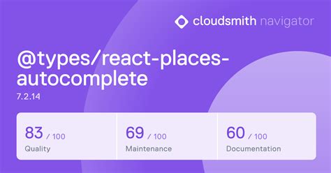 types react places autocomplete 7 2 14 npm package quality