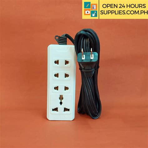 Extension Cord Nss 4 Sockets With Circular Pin Ns 9171 B 5 Meters Supplies 24 7 Delivery