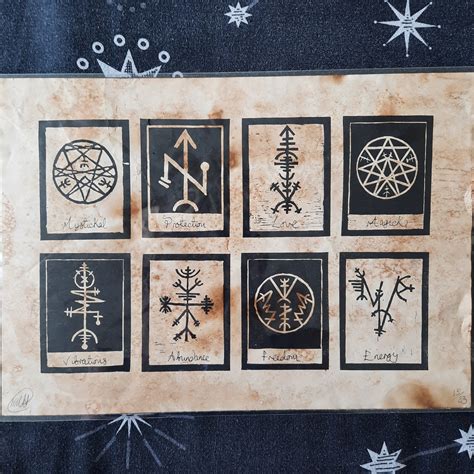 Sigils For A Better World Chaos Magick Abundance Love A4 Etsy