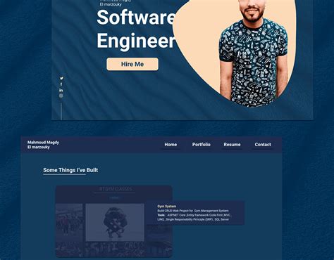 Software Engineer Website Ui Design Behance