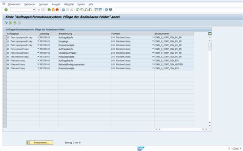 Coisc Editable Fields Mass Processing Sap Transaction Code