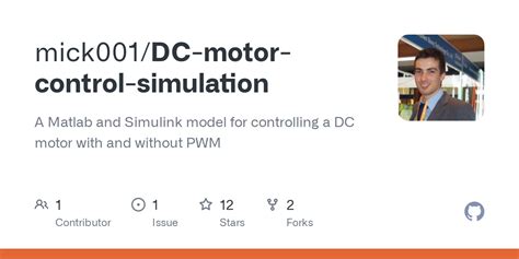GitHub Mick001 DC Motor Control Simulation A Matlab And Simulink