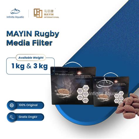 Jual Mayin International Rugby Media Filter Rumah Bakteri 1 Kg Shopee