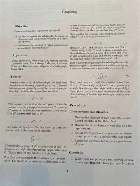 Solved Graphing Objective Y Data Independent Of The Chegg Com