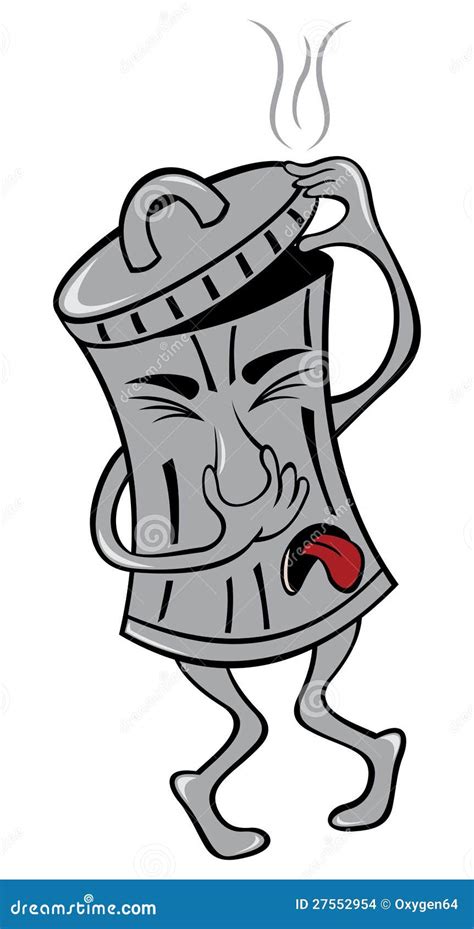 Garbage Can Stock Vector Illustration Of Funny Dirty