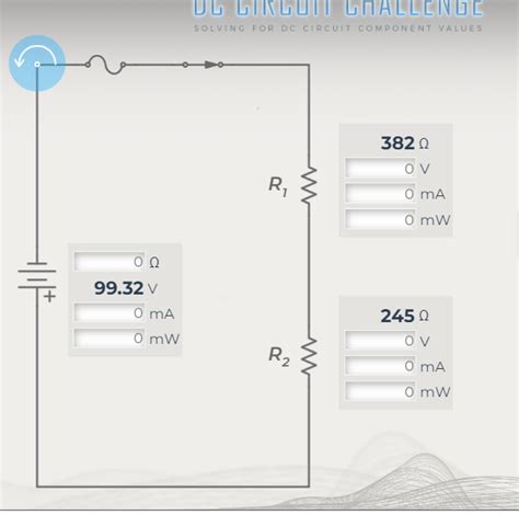 Solved Solving For Dc Circuit Component Values