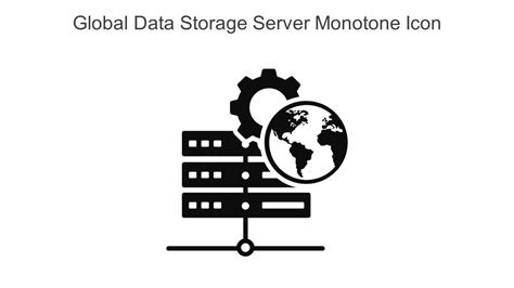 Global Data Storage Server Monotone Icon In Powerpoint Pptx Png And Editable Eps Format PPT Sample