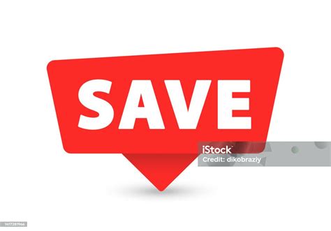 저장 배너 음성 거품 레이블 스티커 리본 템플릿 벡터 스톡 일러스트 레이 션 0명에 대한 스톡 벡터 아트 및 기타 이미지 0명 검은색 구조 Istock