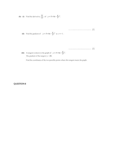 Curved Graphs 2 Igcse Mathematics Practice Pdf Pdf