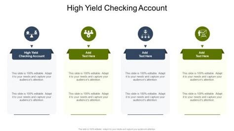 High Yield Checking Account PowerPoint Presentation And Slides SlideTeam