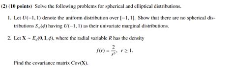 Solved 2 10 Points Solve The Following Problems For