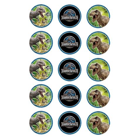 Jurassic World Edible Cupcake Images Build A Birthday Dinosaur