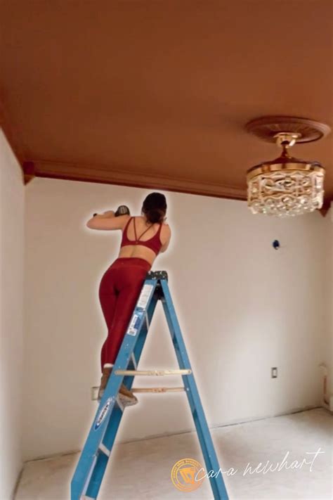 Diy Ceiling Trim Install Crown Moulding With No Angled Cuts NEVER SKIP BRUNCH By Cara Newhart