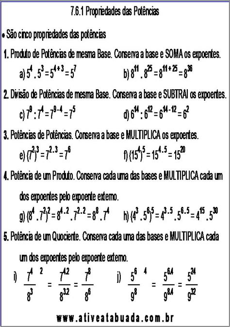 7 06 Propriedade Das Potências
