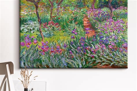 그림·사진 클로드 모네 감성 명화 그림 액자 41 Cm 아이리스가 있는 모네의 정원 오늘의집 쇼핑