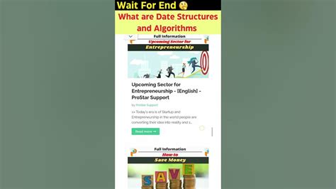 What Are Data Structures And Algorithms In Hindi Shorts Technology