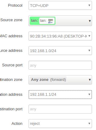 Firewall Block MAC Address Not Working Network And Wireless Configuration OpenWrt Forum
