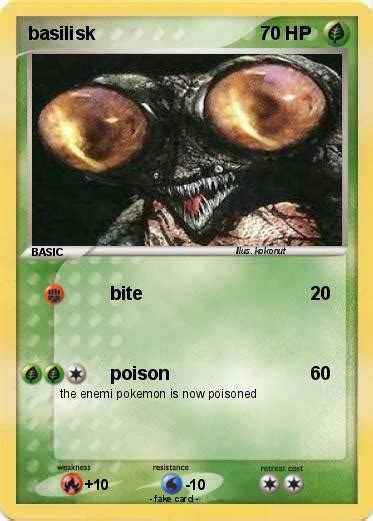 Pokémon Basilisk 56 56 Bite My Pokemon Card