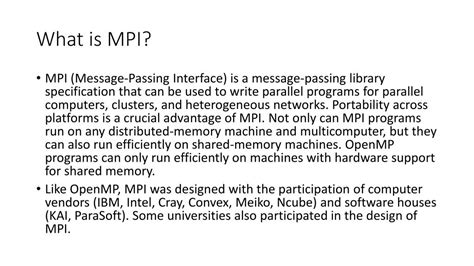 Ppt 7 Message Passing Parallel Programming With Mpi Powerpoint