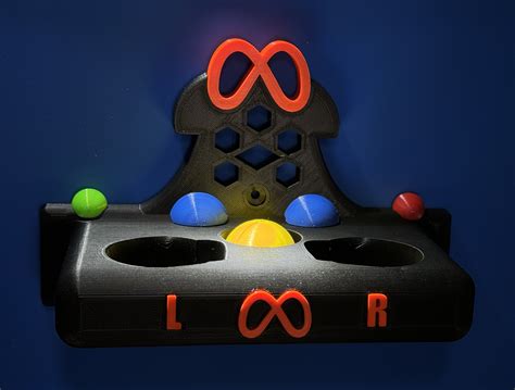 Meta Quest 3 Controller Wall Mount Deluxe Color Version By Clamikra