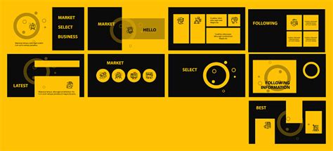 이 템플릿은 마케팅 및 광고 전단지 및 배너 연례 보고서에 사용 되는 비즈니스 프리 젠 테이 션으로 최고입니다 어두운 회색 배경에 요소 가리기에 대한 스톡 벡터 아트 및
