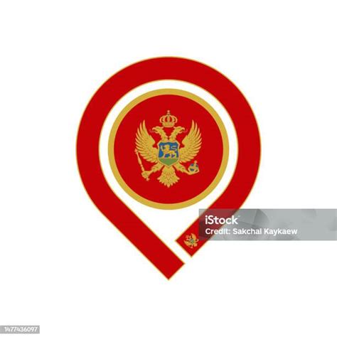 몬테네그로 국기 지도 핀 아이콘입니다 흰색 배경에 격리 0명에 대한 스톡 벡터 아트 및 기타 이미지 0명 관광 국가 관광명소 Istock