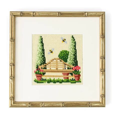 Elizabeth Bradley ~ Garden Bench Mini Needlepoint Tapestry Kit Hobby