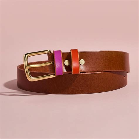 Handmade Womens Leather Belt Custom Colour Leopard Keeper Etsy