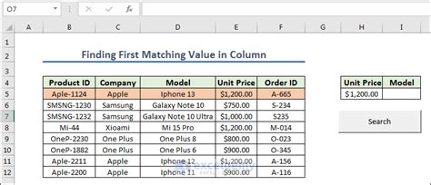 Excel Vba To Find Matching Value In Column 8 Examples