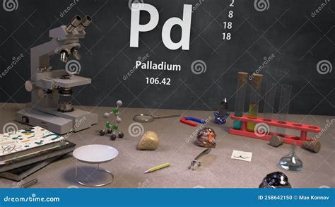 Element 46 Pd Palladium Of The Periodic Table Infographic Stock Footage Video Of Infographic