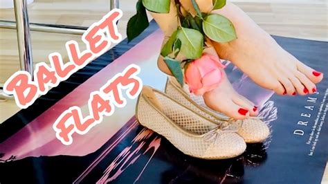 💃golden Ballet Flats Toe Tapping Dangling And Shoe Play Asmr 💃 Youtube