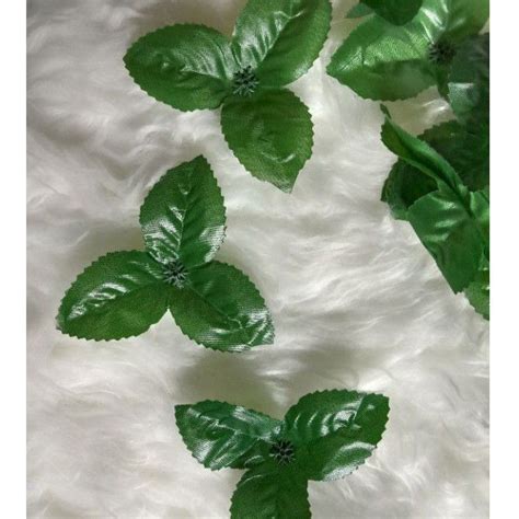 Jual Kepala Daun Hijau Daun Tanpa Tangkai Daun Mini Kepala Daun Bunga Daun Gerigi Hijau