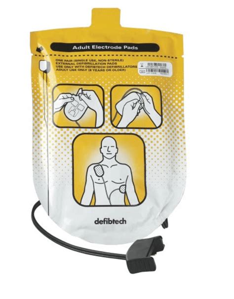Defibtech Lifeline Aed Pads Adult Use Long Lasting Hero Lifecare