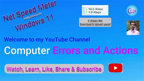 How To Set Net Speed Meter Windows11 Net Speed Meter Net Speed