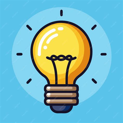 Light Bulb Glowing Icon Vector Premium Ai Generated Vector