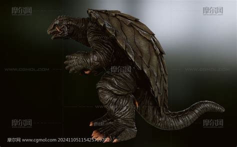Pbr加美拉 卡美拉怪物雕塑神话生物模型下载 摩尔网cgmol