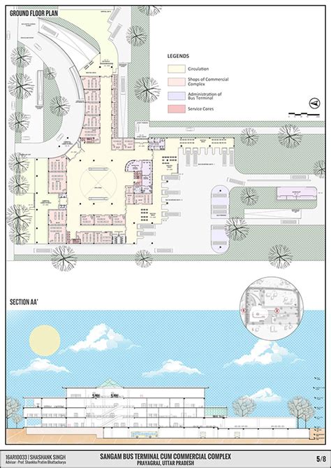 Architectural Thesis Bus Terminal Behance