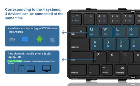 Bluetooth Keyboard Foldable With Touchpad Wireless Folding Keyboard Bluetooth Wireless