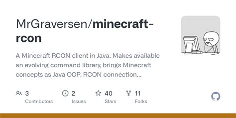Github Mrgraversen Minecraft Rcon A Minecraft Rcon Client In Java