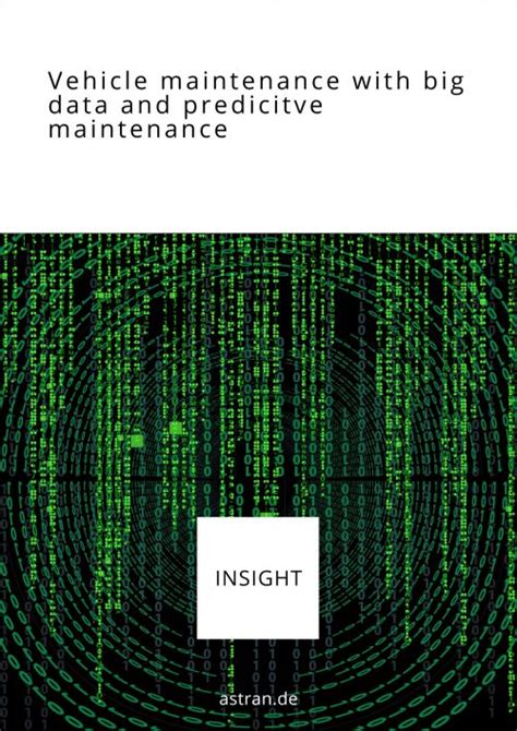 Vehicle Maintenance With Big Data And Predictive Maintenance