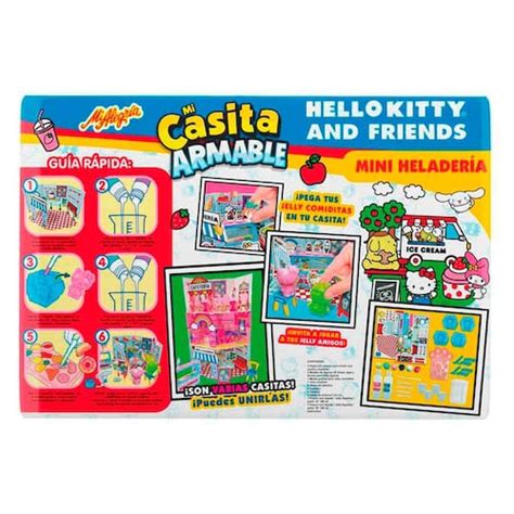 Hello Kitty Cinnamoroll Casita Armable De Carton 2517 Mi Alegría