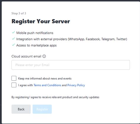 Skip Server Registration For Selfhosted Rocketchat Tchncs