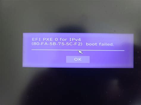 한성 Efi Pxe 0 For Ipv4 Boot Failed 오류 해결법 아시는분 디지털 컴퓨터 폰 It 에펨코리아