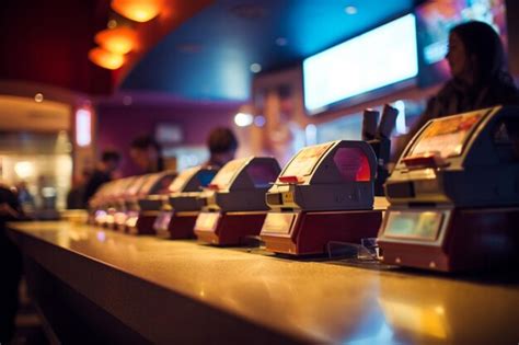 Cinema Movie Theater Ticketing Counter Premium Ai Generated Image
